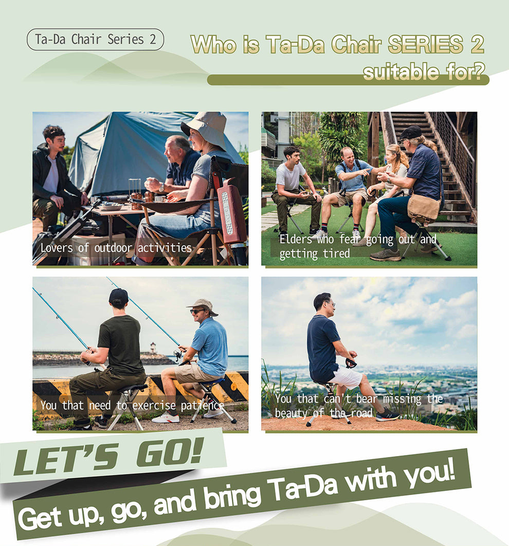 Ta-Da® Chair Series 2 Walking Seat Stick – The Homecare Shop